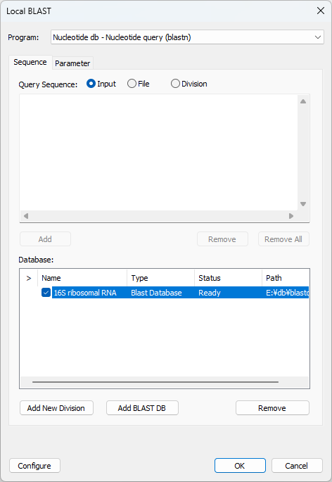 BLAST 用データベースを作成する (v17) - GENETYX 簡易マニュアル